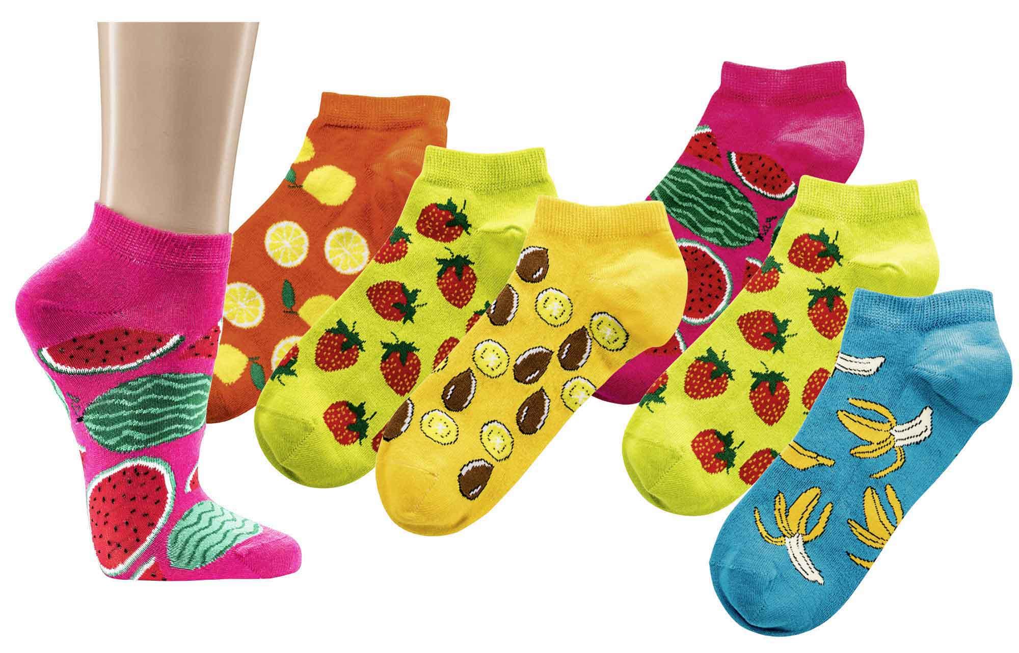 Nizke ženske nogavice Sadje- 3 pari