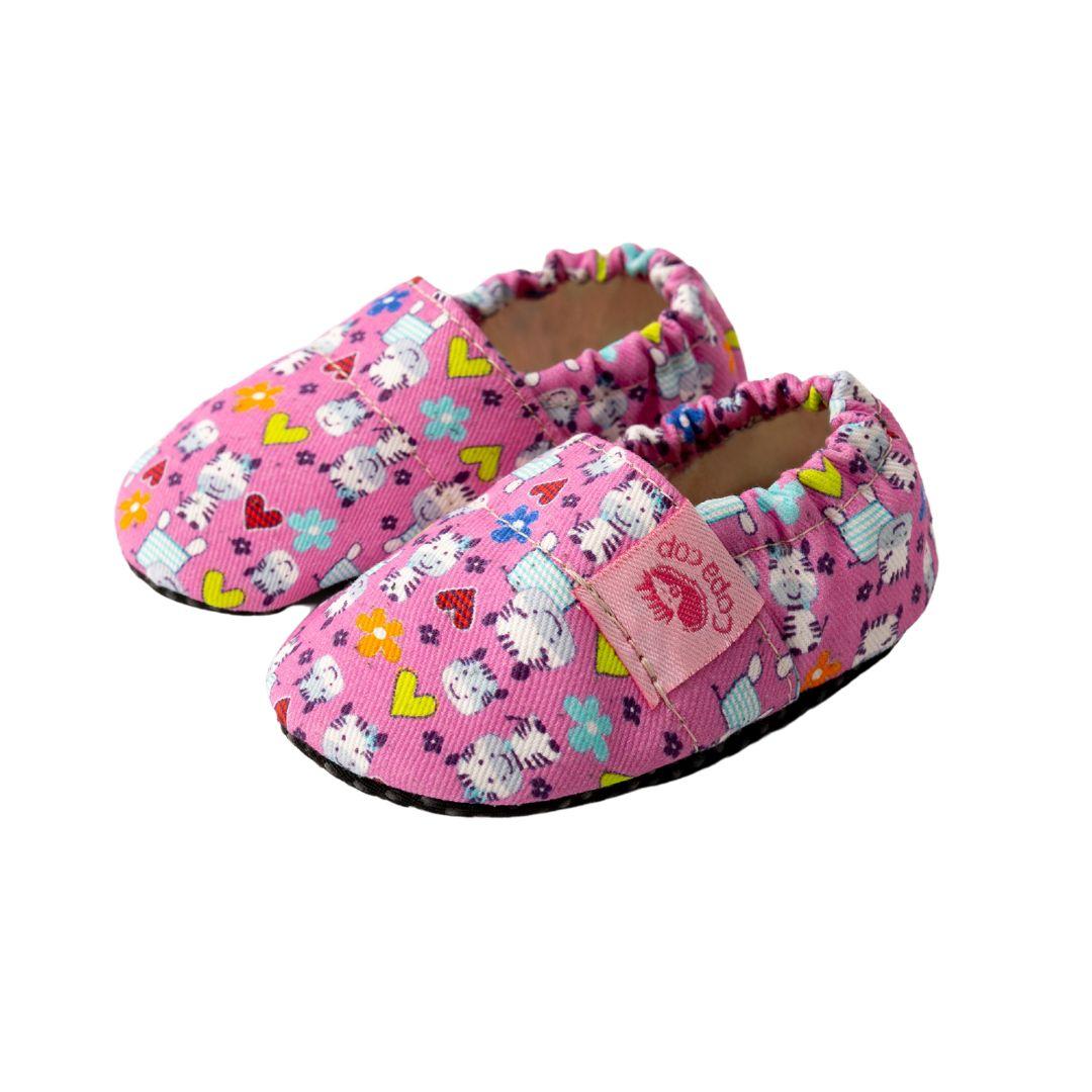 Otroški tekstilni copati Barefoot - Cats