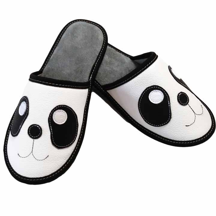 Usnjeni hišni copati Panda